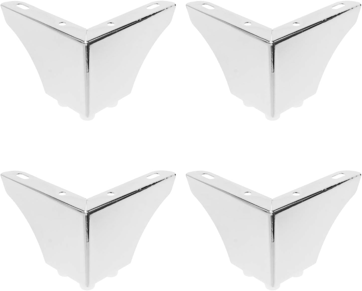 Amazon.com: Geesatis 3 inch Table Legs Chrome Metal Sofa Legs Cabinet ...