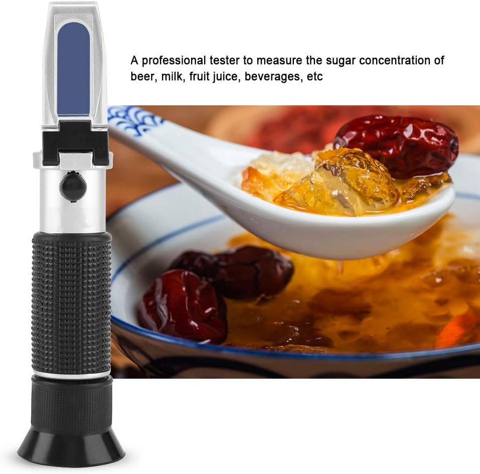 Portable Professional 0~20% Brix Refractometer High accuracy Handheld ...