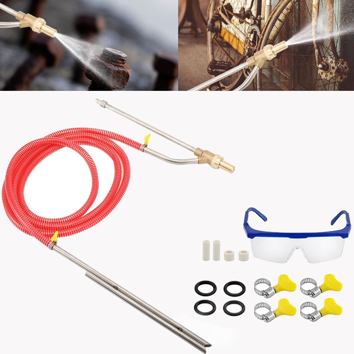 CDZHLTG 5000 PSI Pressure Washer Sandblasting Kit Wet Abrasive Sand ...