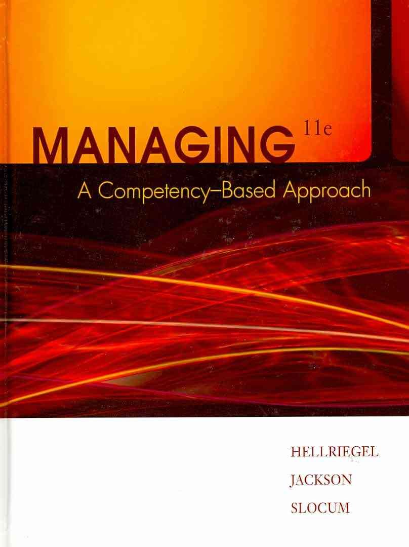 Managing: A Competency-Based Approach (Book Only): Hellriegel, Don ...