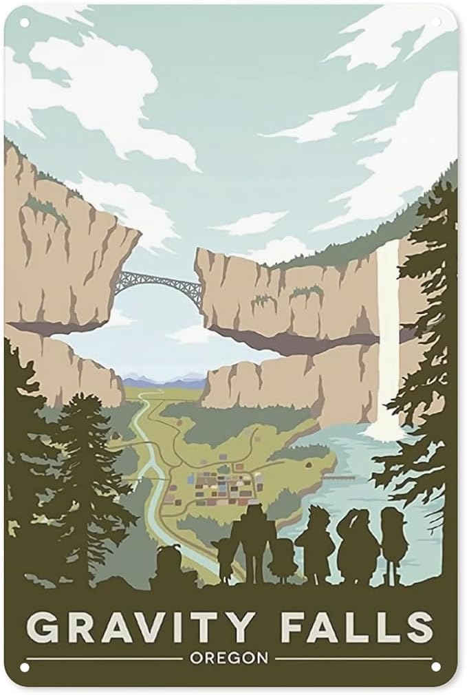 Amazon.com: Gravity Falls Metal Signs Posters for Garage Man Cave Shop ...