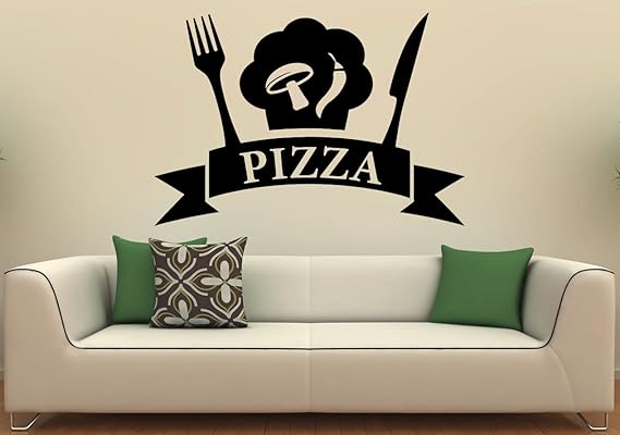 Pizzeria Wall Decal Wall Vinyl Sticker Pizza Restaurant Interior Home ...