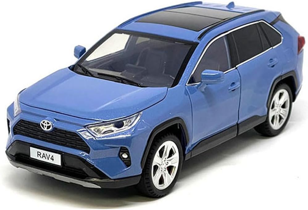 Amazon.com: Rav4 Hybrid XSE Blue Metallic with Sunroof 1/24 Diecast ...