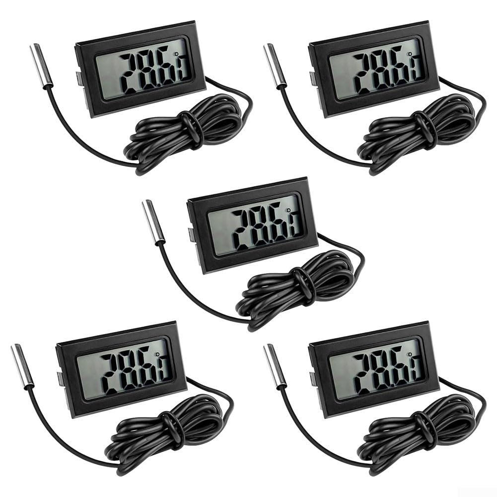 Amazon.com: 5pcs Digital LCD Thermometer, Temperature Digital LCD ...