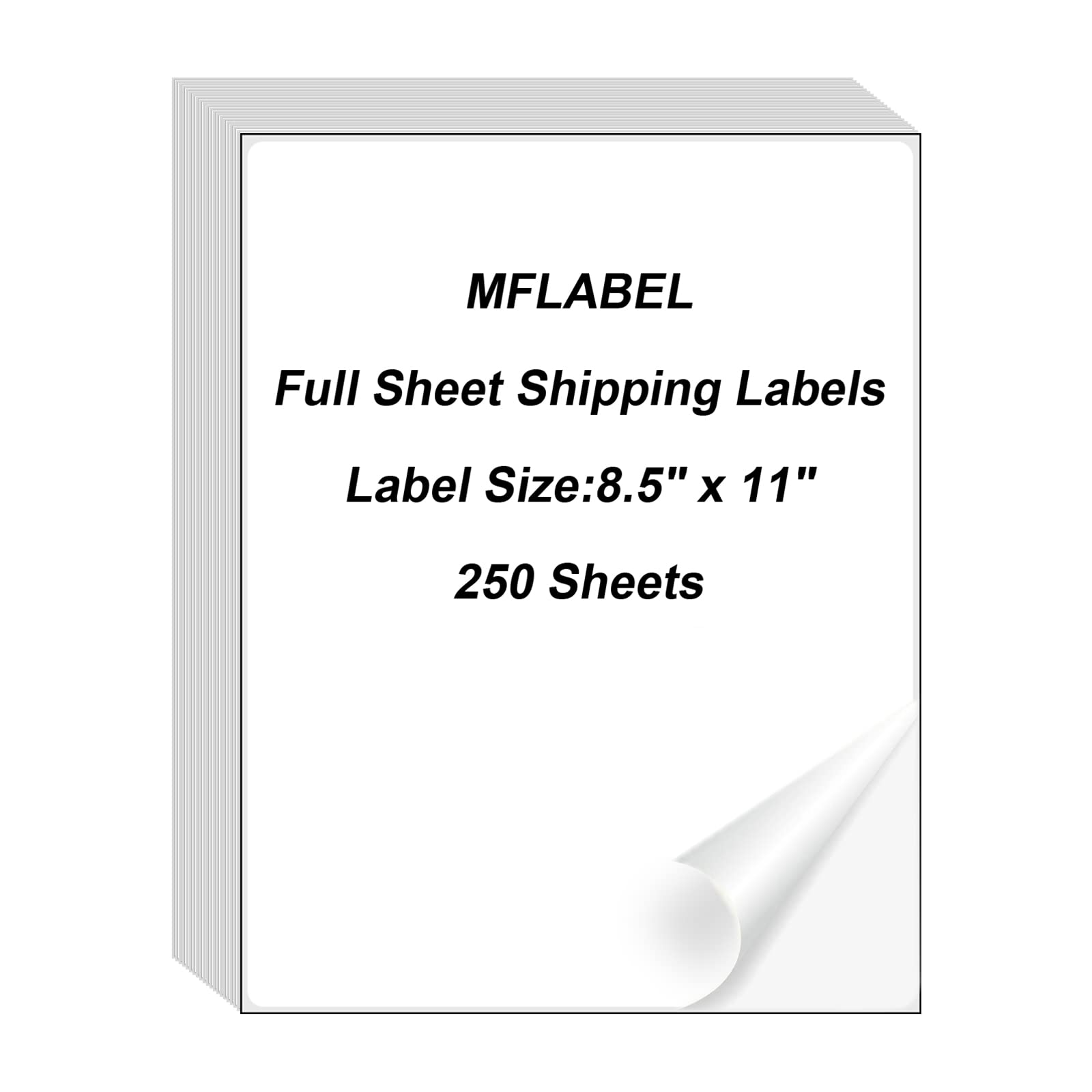 Snapklik.com : MFLABEL Full Sheet Sticker Labels, Address Labels, White ...