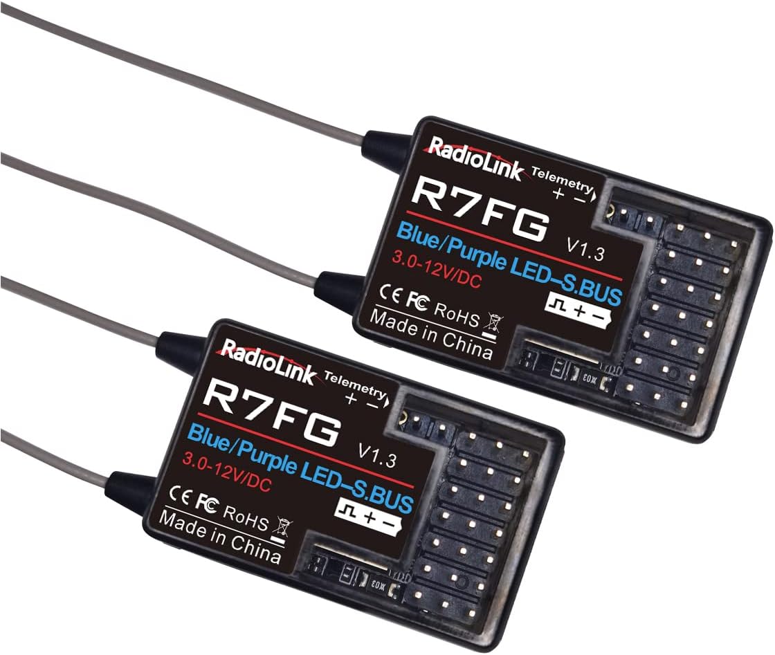 Amazon.com: Eighteenup Radiolink R7FG 7 Channel RC Car Receiver 2.4GHz ...