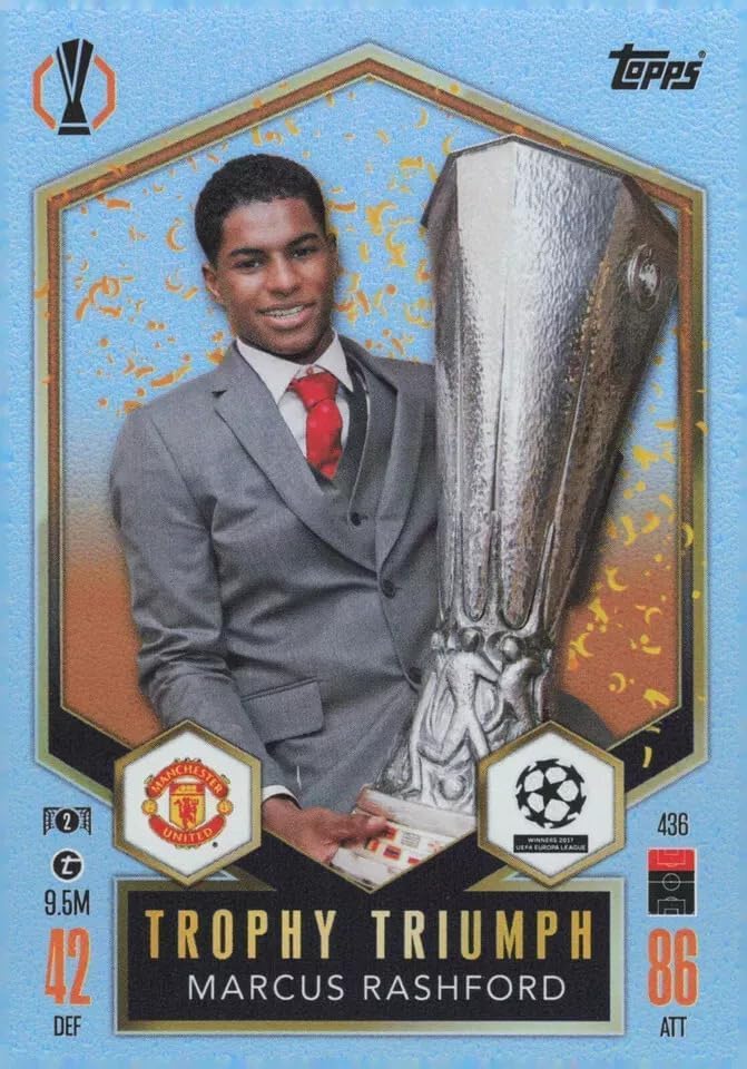 Match Attax 2024 2025 Marcus Rashford Trophy Triumph 436 Trading Card ...
