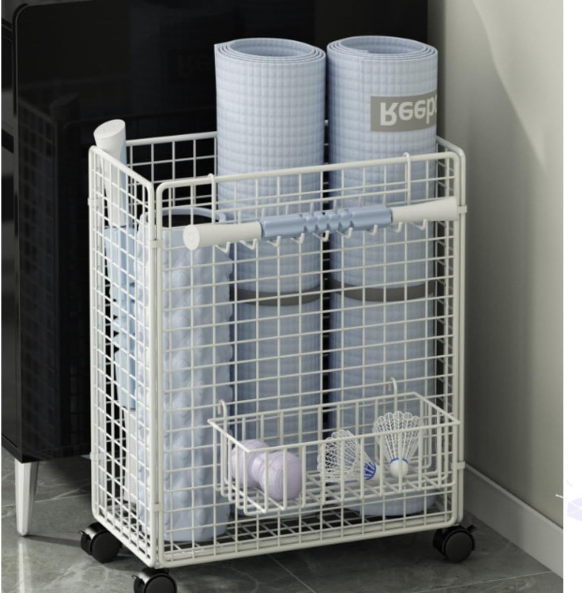 Amazon.com : Yoga mat storage rack, home gym storage rack storage rack ...