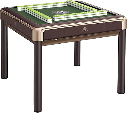 Amazon.com: USA MJ Table 44mm Tiles Automatic Mahjong 4 Legs Dining ...