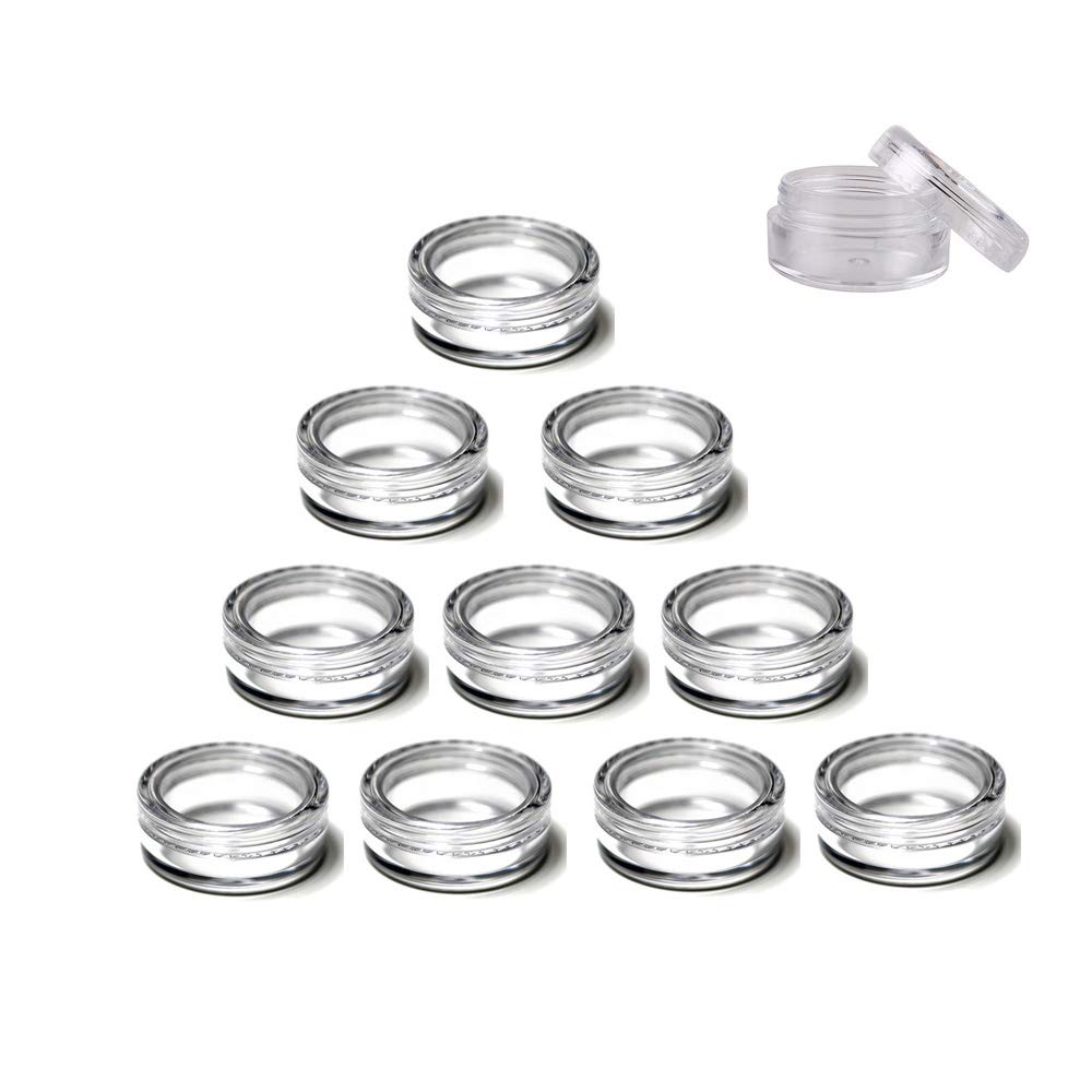 Amazon.com: GBSTORE 3 Gram Plastic Cosmetic Containers,for Eye Shadow ...