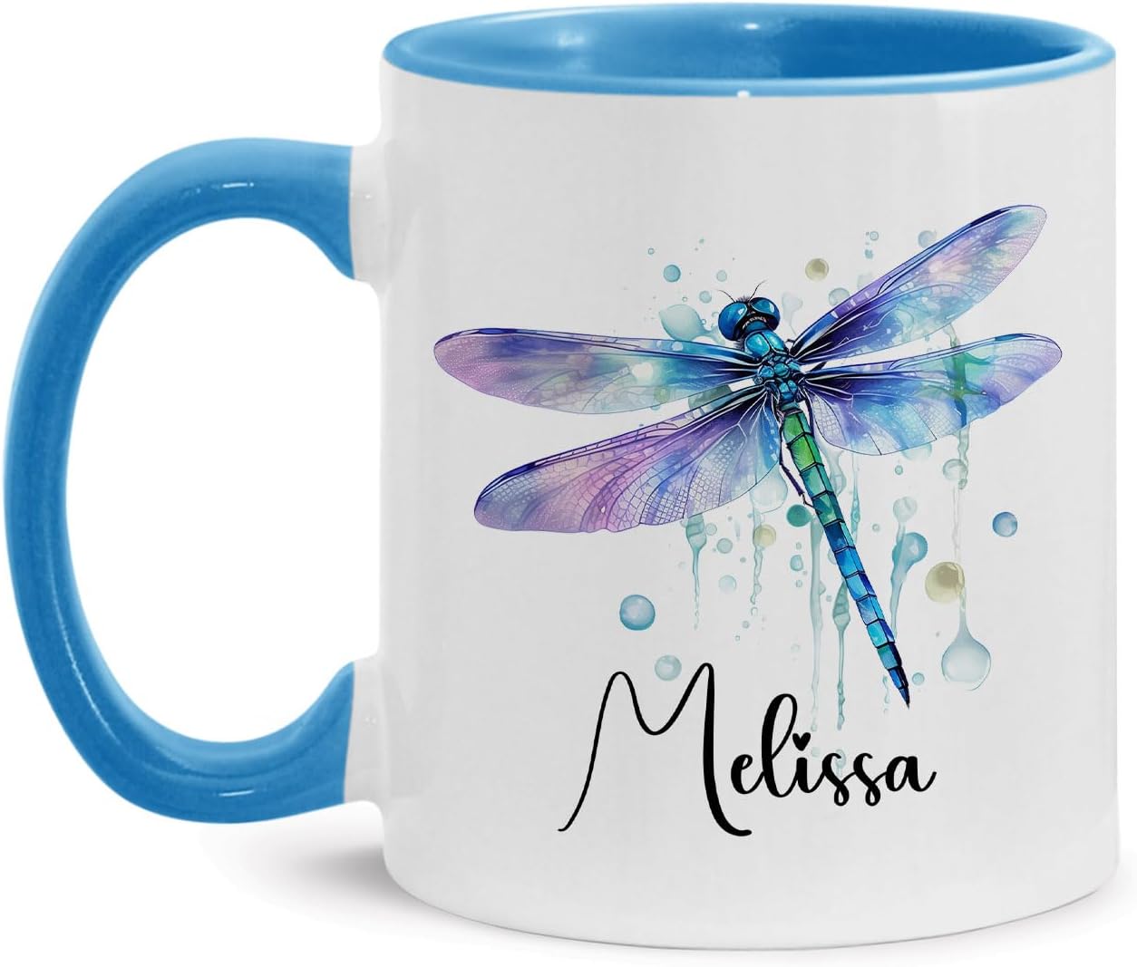 Amazon.com: LASNECK Personalized Name Dragonfly Lover Gift, Novelty ...