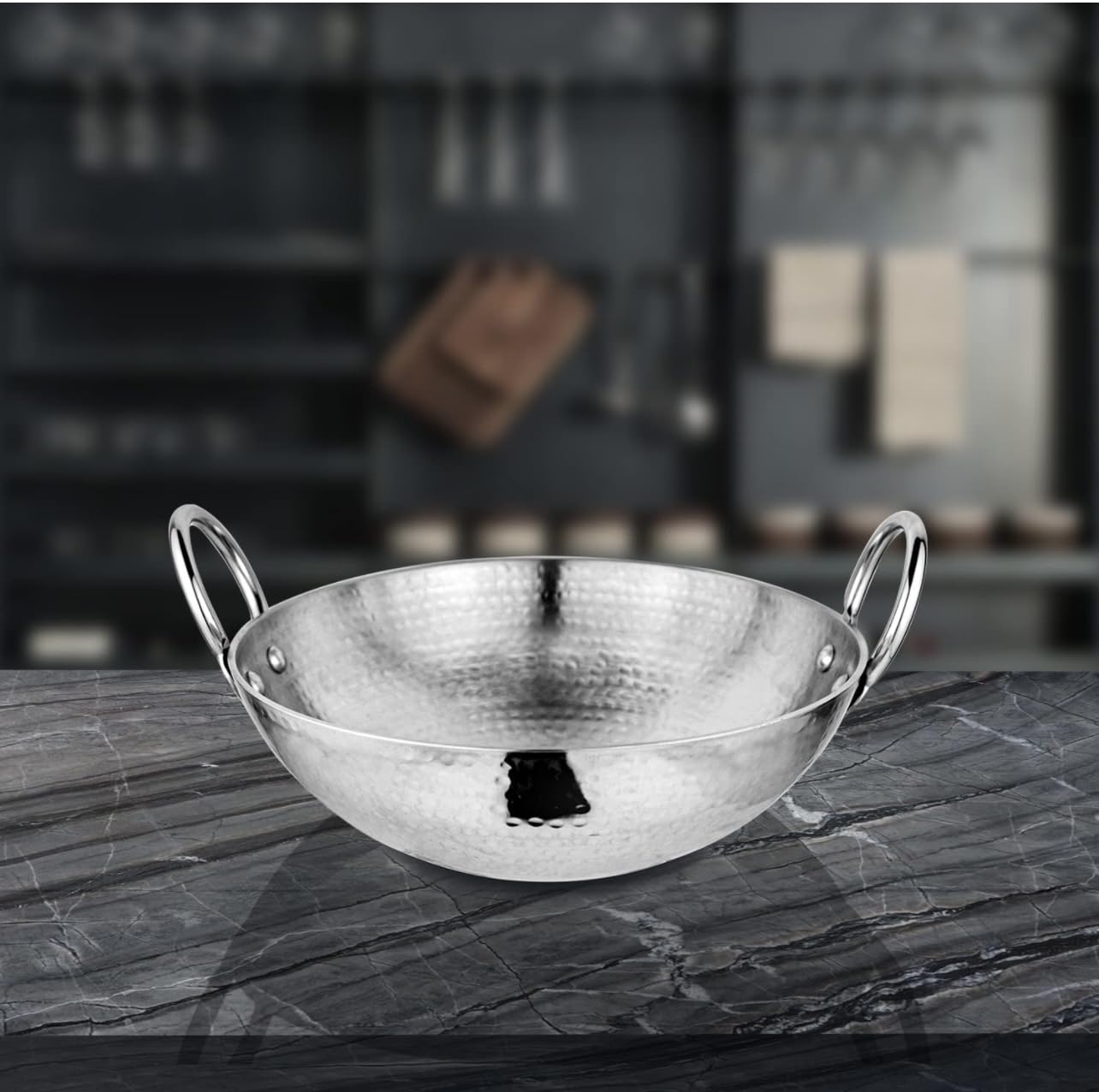 Buy DEVIDAYAL Stainless Steel Mathaar 3mm Kadai | Extra Deep Kadahi ...