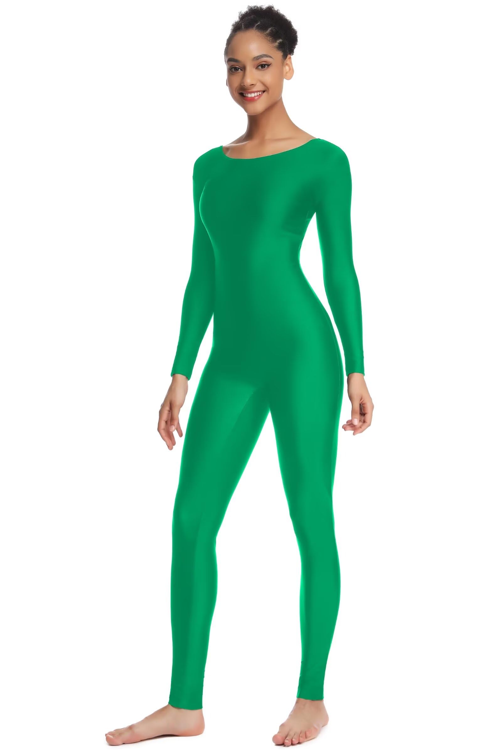 Snapklik.com : Womens Long Sleeve Unitard Dance Costume Spandex Full ...