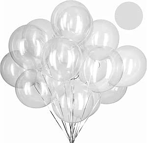 Amazon.com: plplaaoo 50Pcs Bobo Balloons,Transparent Bubble Clear ...