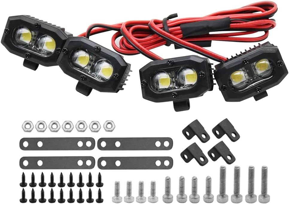 Amazon.com: 4Led RC Truck Car Led Light Kit,WONFAST LED RC Car ...