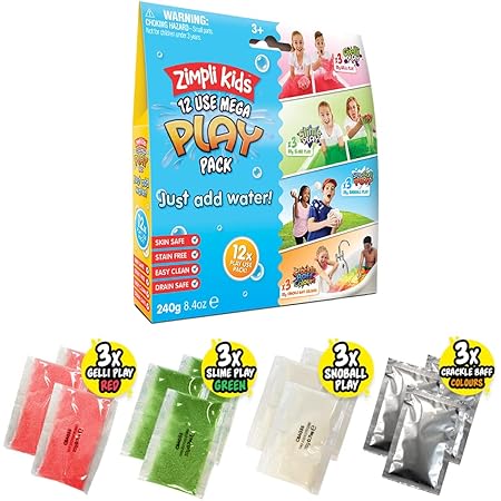 Amazon.com: 3 x Slime Baff Bundle from Zimpli Kids, Red, Green & Blue ...