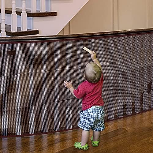 Filet de Protection Enfant, 3M x 0.9M Filet Sécurité Escalier, Filet ...