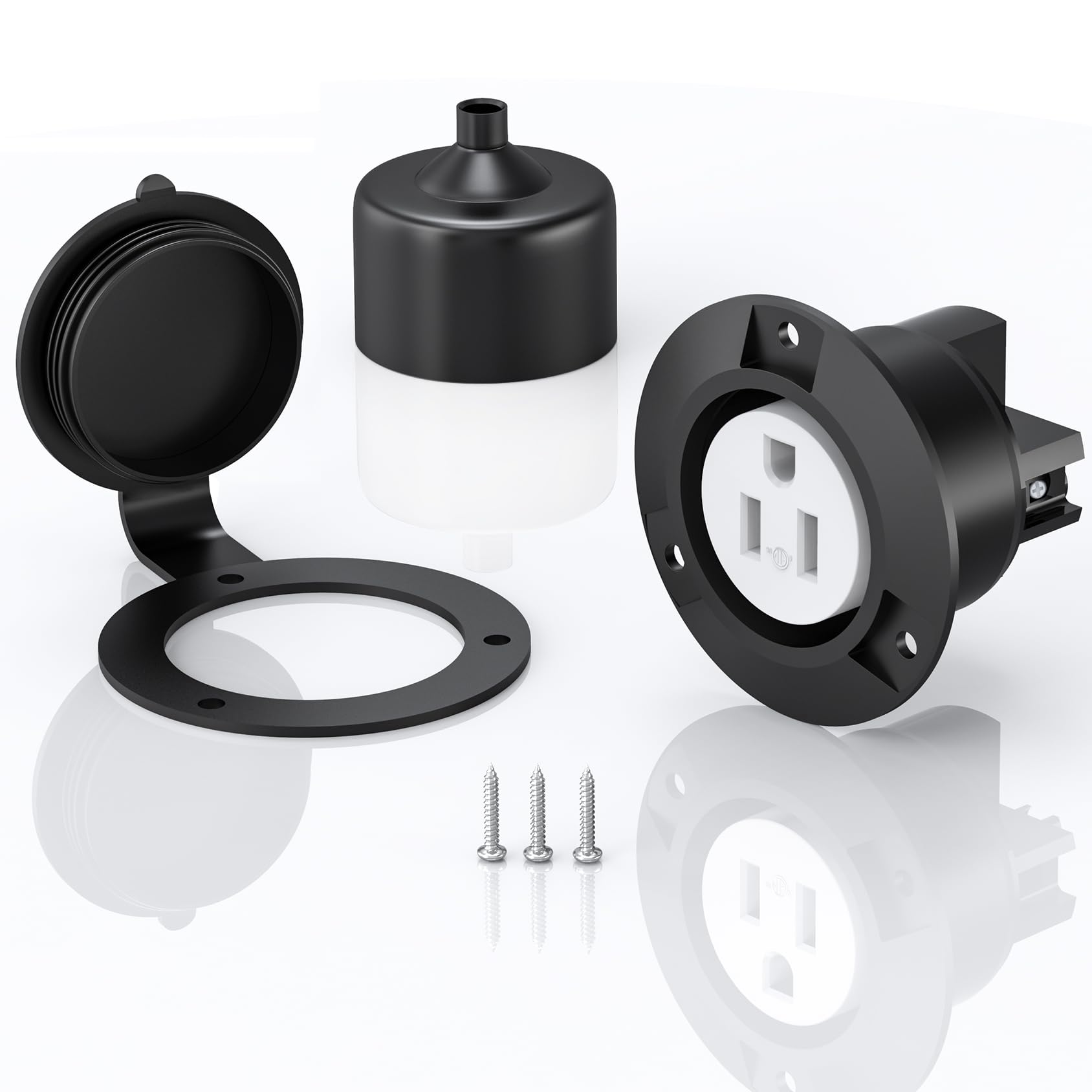 Waterproof 120v Receptacle L14 30 30A 250V Flanged Power Inlet