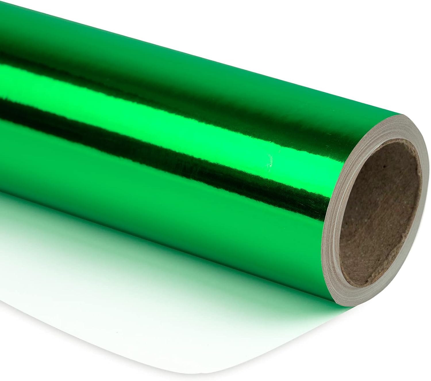 Amazon.com: WRAPAHOLIC Green Metallic Shiny Foil Wrapping Paper - Solid ...