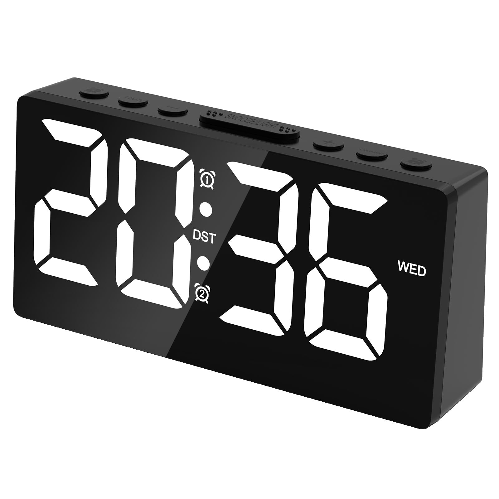Amazon.com: Loud Alarm Clock for Heavy Sleepers Adults Kids, Large ...