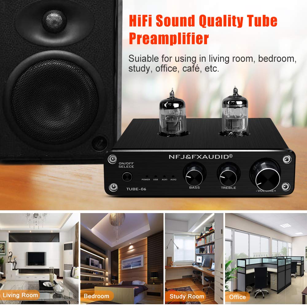 Buy FX AUDIO Tube Preamp TUBE-06 HiFi Home Audio Stereo HiFi 6N3 Vacuum ...