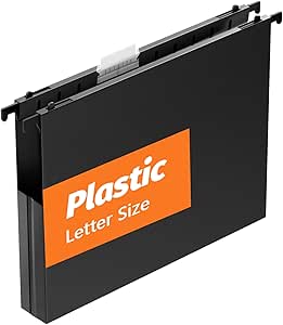 Amazon.com : Extra Capacity Plastic Hanging File Folders,12 Pack ...