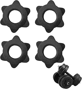 GBULTR 4 PCS Dumbbell Hex Nut Spinlock Collar - Spin Lock Screw Nuts ...