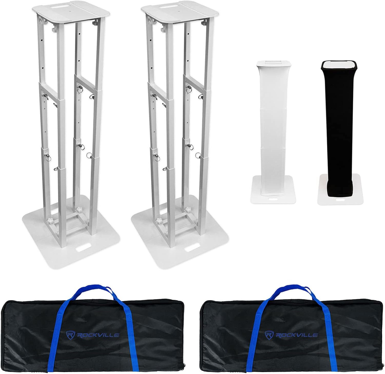 Amazon.com: Rockville RTP-GO Portable Collapsible DJ Totem Stand, 132 ...
