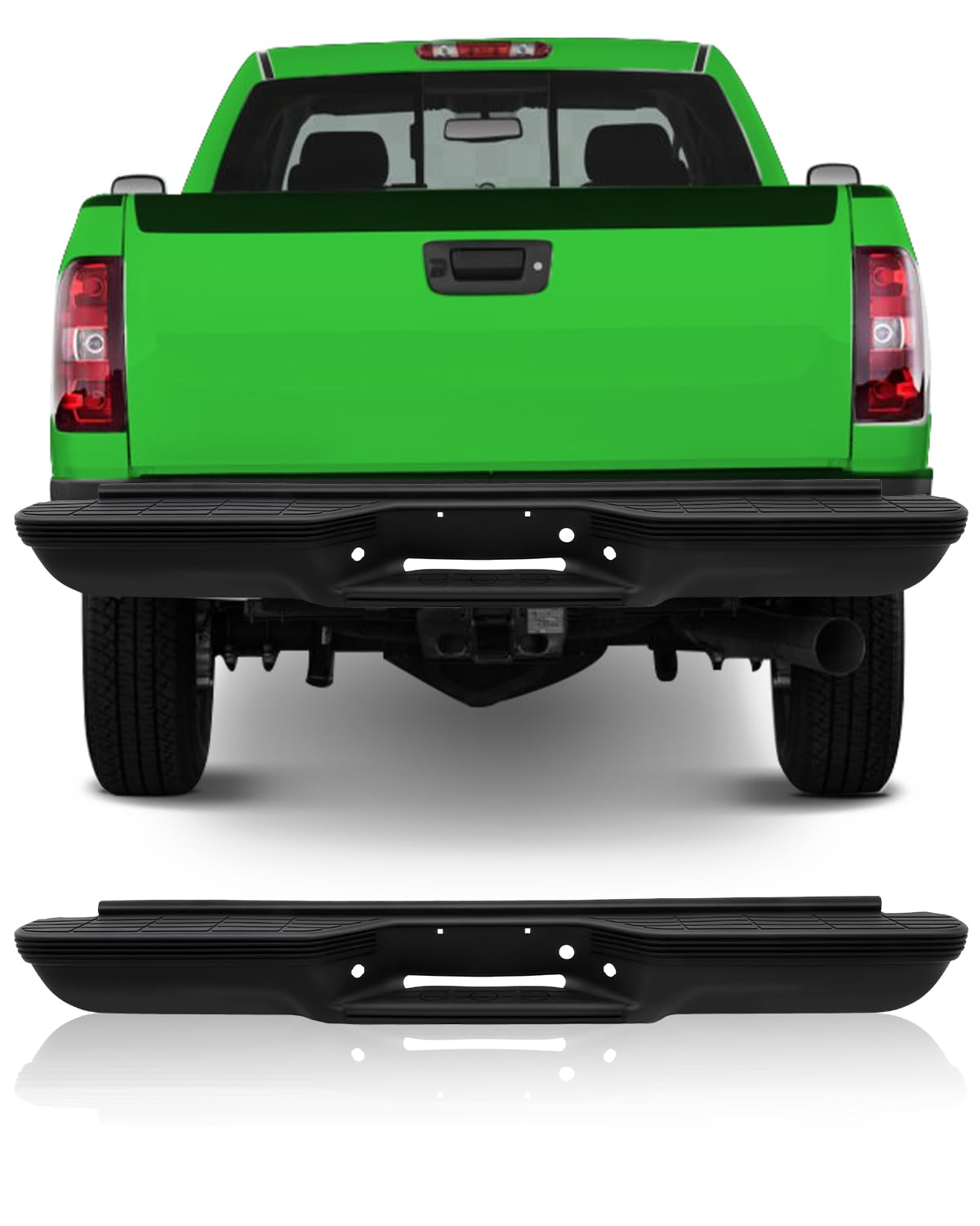 Amazon.com: SCITOO Steel Black Rear Step Bumper Replacement for 1988 ...