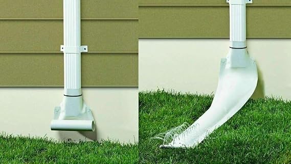 Extension Drain Away DE46WH White Automatic Downspout Extender - Amazon.com