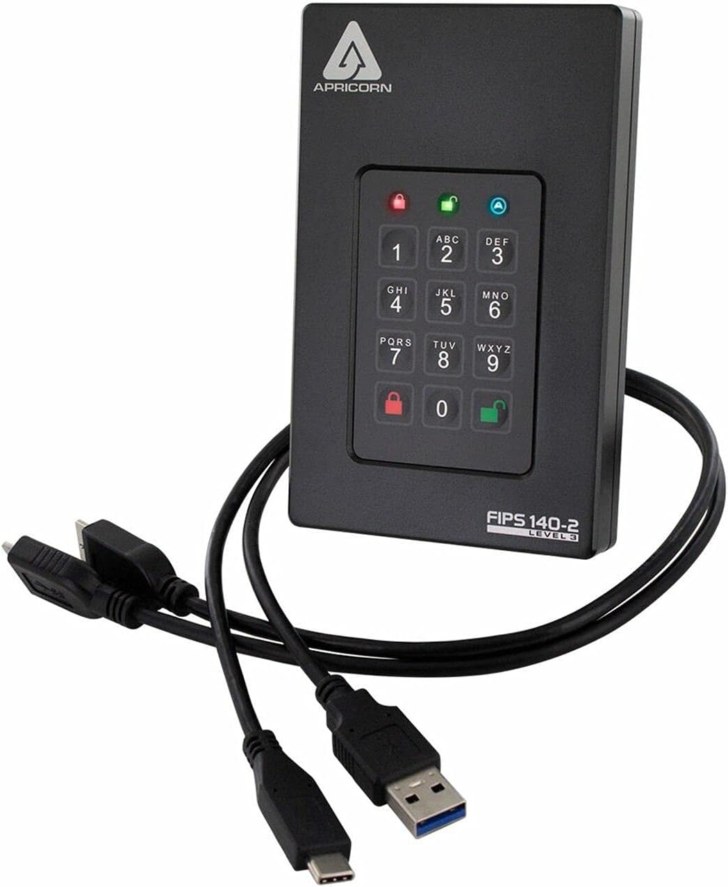 Amazon.com: Apricorn 2TB Aegis Padlock USB 3.0 256-Bit AES XTS Hardware ...