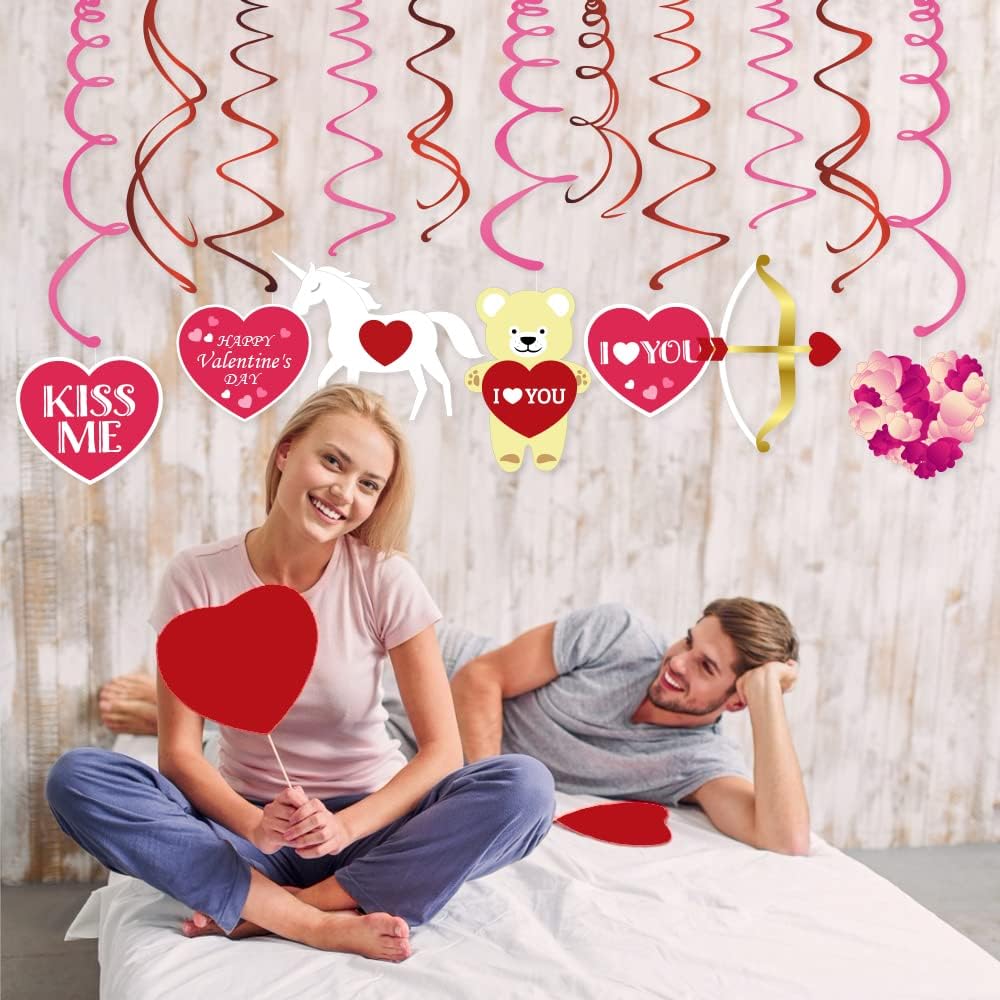 Amazon.com: Valentines Day Decorations,Valentines Day 30CT Hanging ...