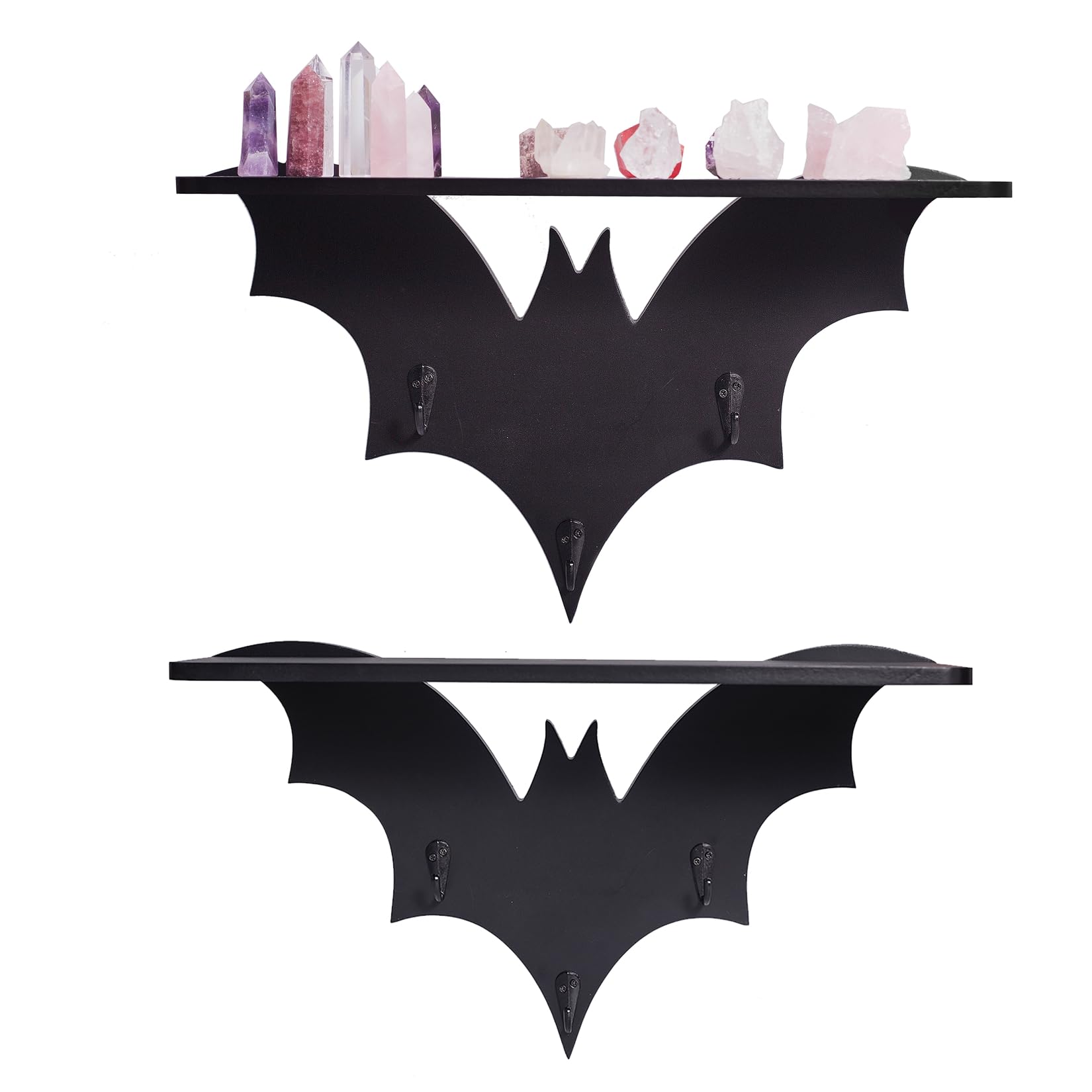 Amazon.com: SEREIINO Spooky Bat Floating Shelf - Gothic Wall Coffin ...