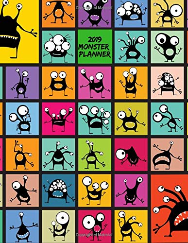 2019 Monster Planner: Weekly & Monthly Schedule Diary At A Glance | Get ...