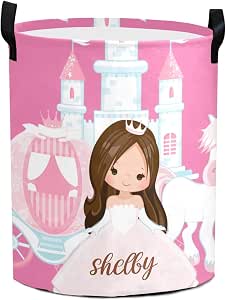 Amazon.com: Princess Girls Personalized Laundry Basket Storage Handle ...
