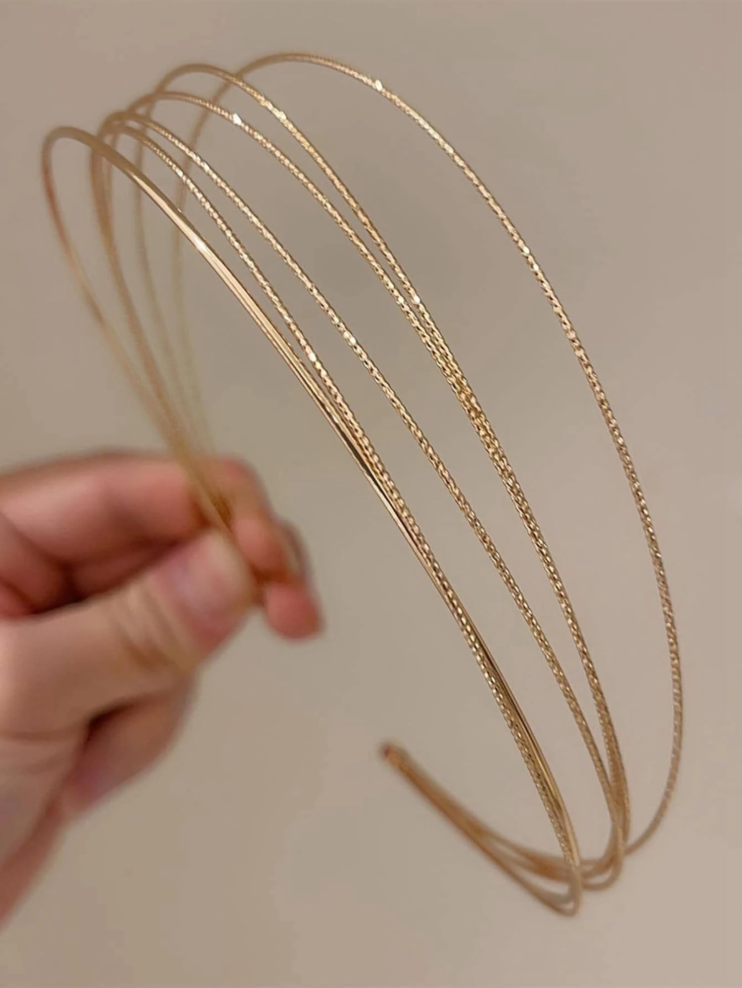 Amazon.com : Ruihfas Silver/Rose Gold Tone Double Rows Crystal ...