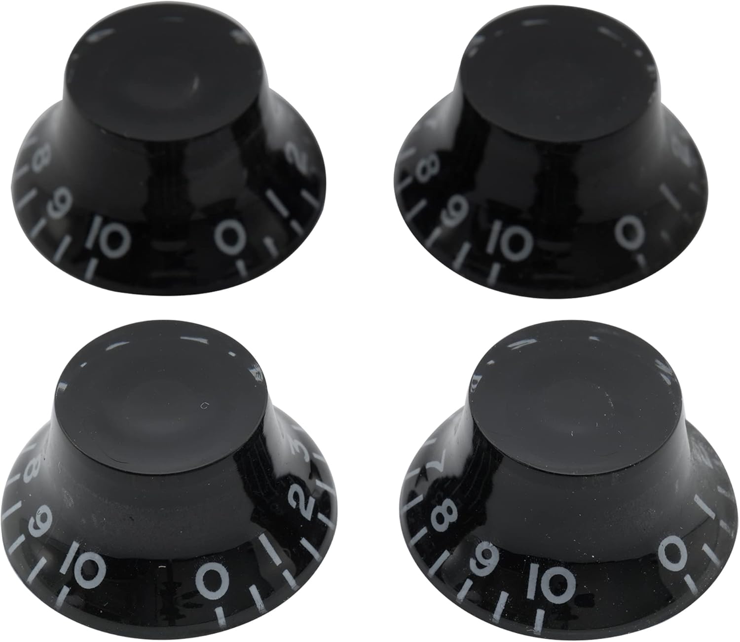Amazon.com: Musiclily Metric LP Guitar Top Hat Bell Knobs Tone Volume ...