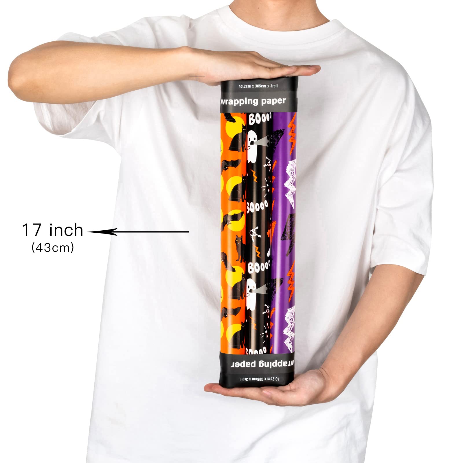 Snapklik.com : MAYPLUSS Wrapping Paper Roll - Mini Roll - 17 Inch X 120 ...