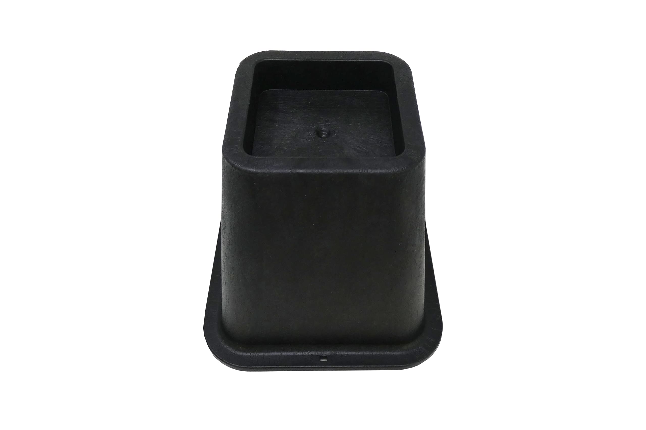 Shepherd Hardware 9523 6-Inch Molded Bed Risers, Black Finish, 4-Count ...