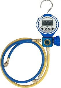 Amazon.co.jp: AC Vacuum Pump Exhaust Manifold Pressure Gauge Manifold ...