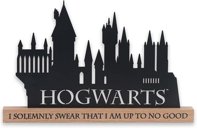 Amazon.com: Harry Potter Hogwarts Silhouette Tabletop Decor - Metal ...