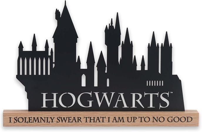 Amazon.com: Harry Potter Hogwarts Silhouette Tabletop Decor - Metal ...