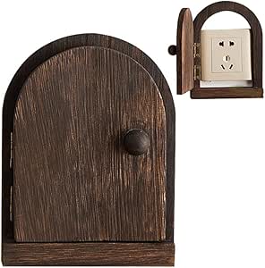 Wall Switch Cover Guard, Outlet Covers Decorative Wood, Vintage Socket ...