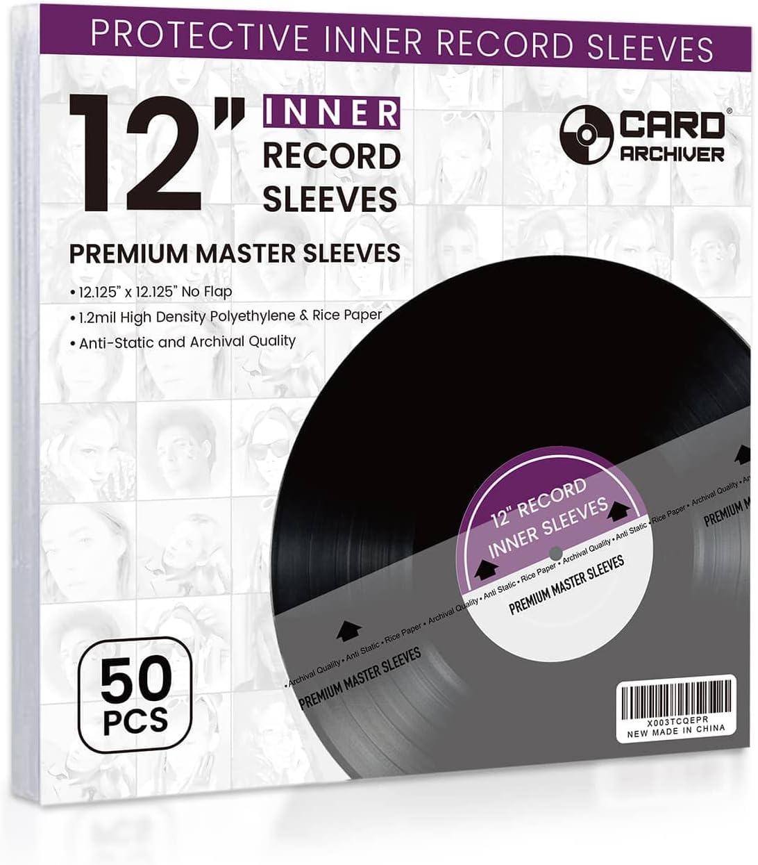 Amazon.com: (75 Pack) Vinyl Fever Round Bottom Inner Record Sleeves ...