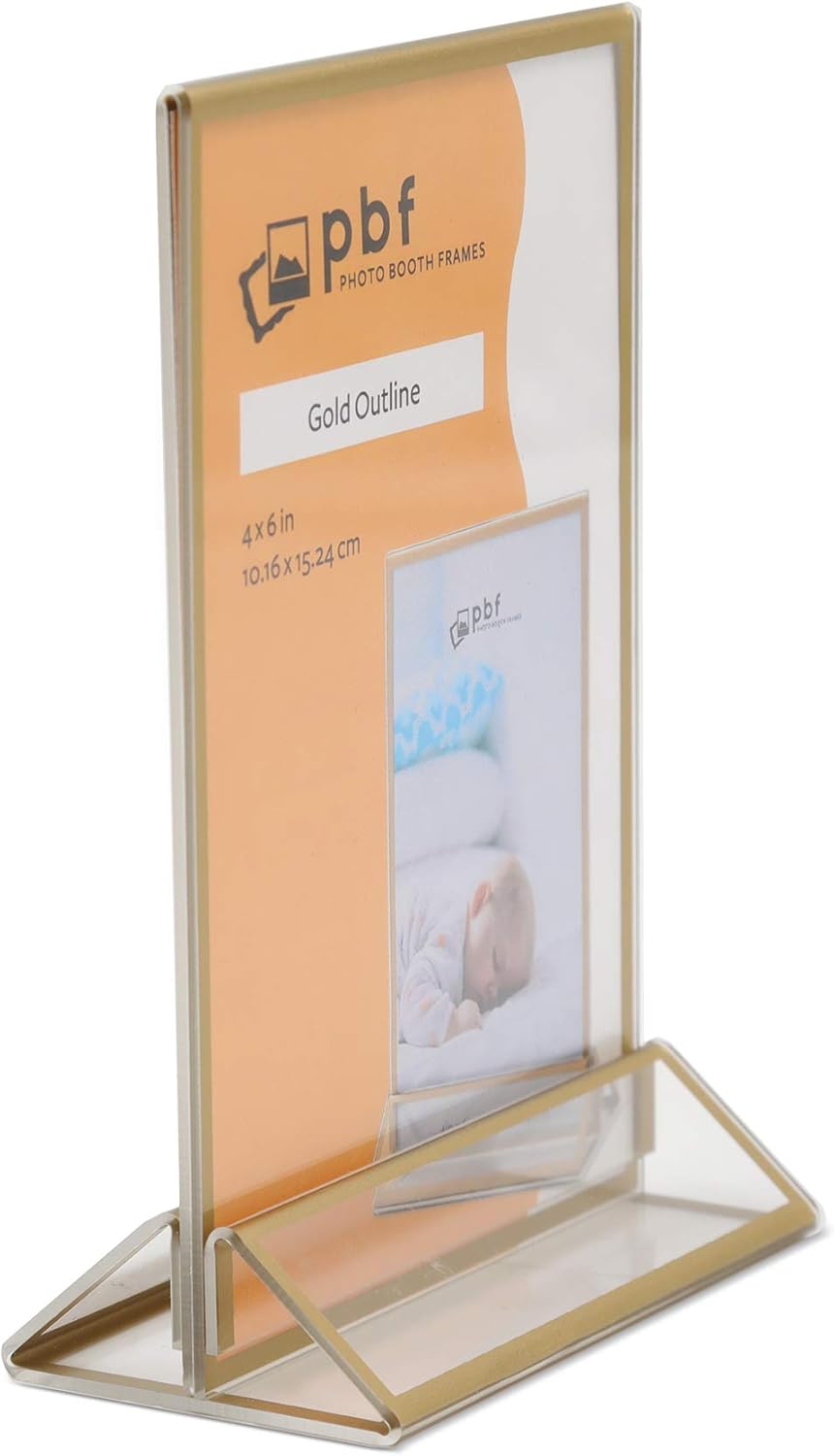 Amazon.com - pbf 4x6 Acrylic Picture Frame Display Stand | 4 x 6 ...