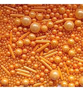 Amazon.com: Edible Red Sugar Pearls Candy Sprinkles 120G/ 4.23Ounce ...