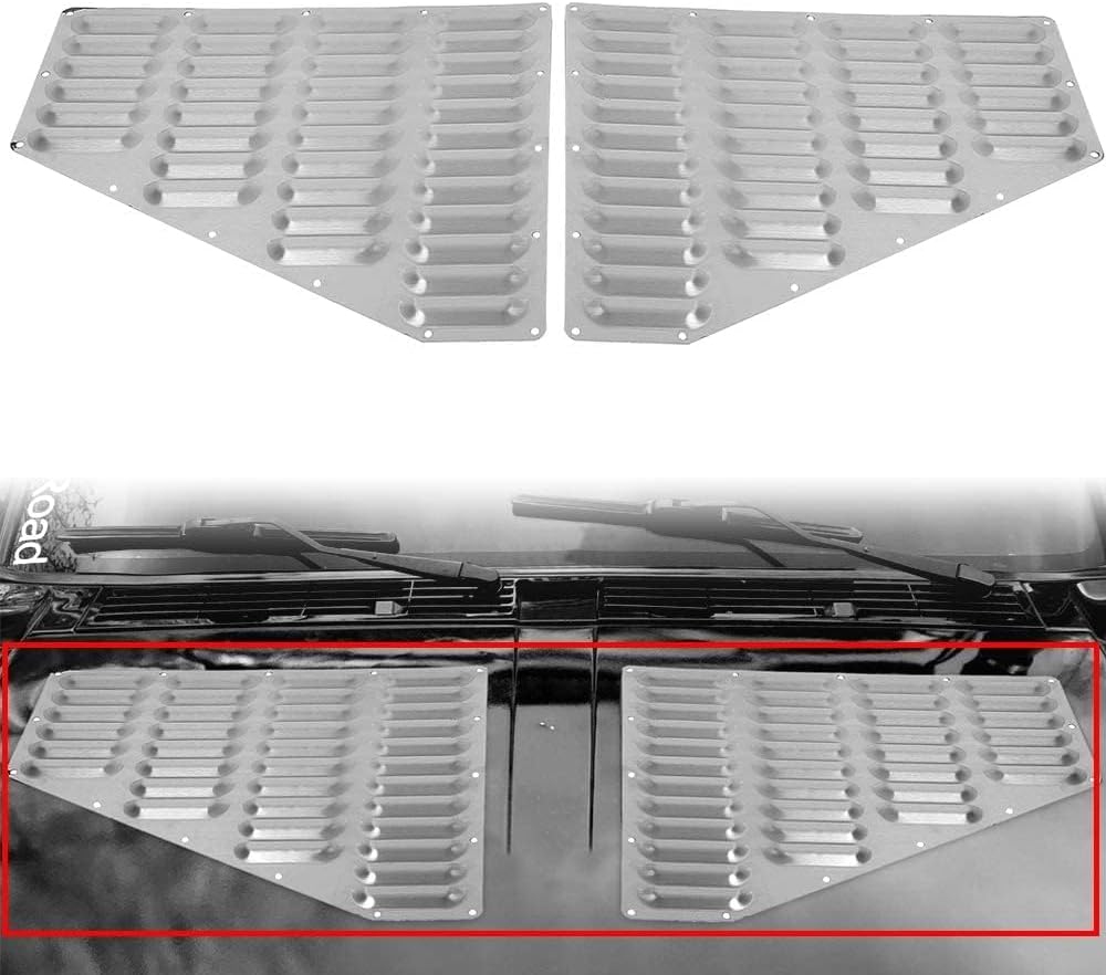 Amazon.com: CHEDA One pair Hood Louver Inserts Compatible with Chevy ...