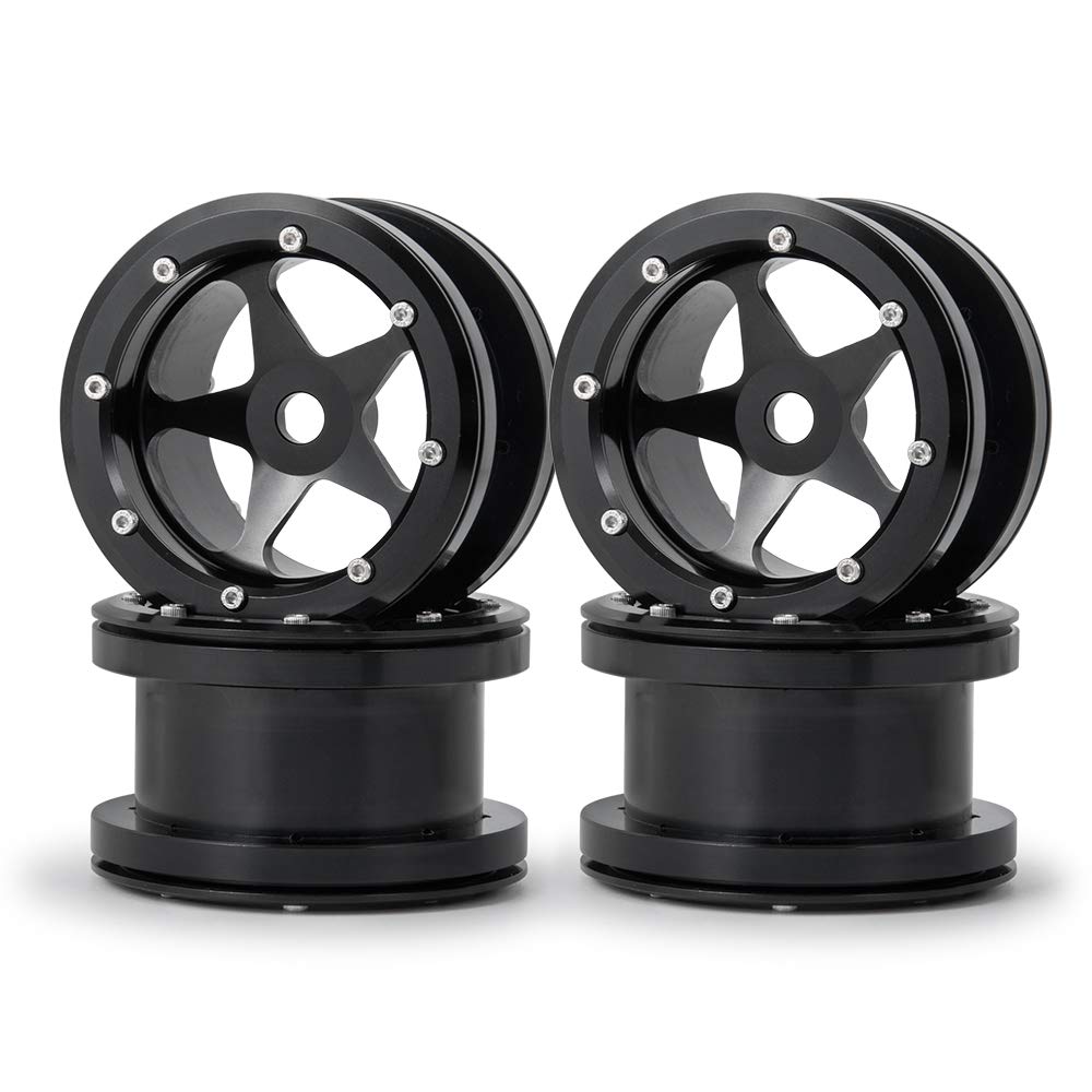 Snapklik.com : MOHERO 2.2” Alloy Beadlock 1/10 RC Wheels Rims 40mm For ...
