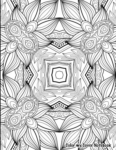 Color My Cover Notebook (calming): Therapeutic notebook for writing ...