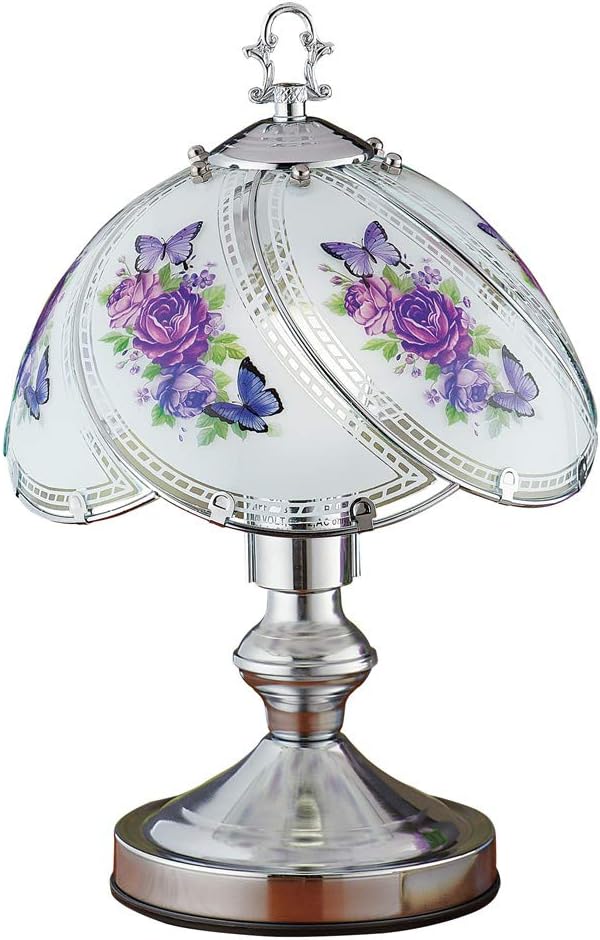 Collections Etc Touch Base Hummingbird Lamp with Gold-Tone Base and ...